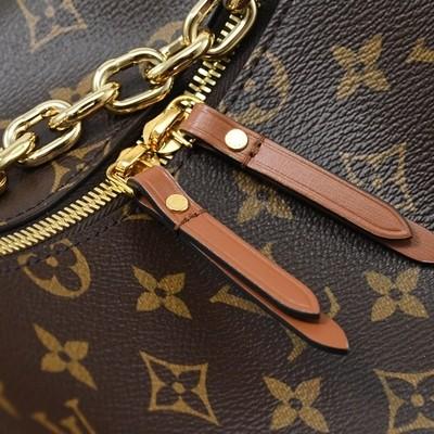 China LV van de de Maanzweep van Ontwerpermonogram bag presbyopic het Halve Leer Tote Handbag Te koop