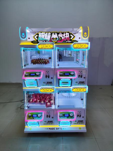 Quality Coin Operated Arcade Plush Toy Catcher Prize Doll Claw Machine Clip Toy Machine for sale