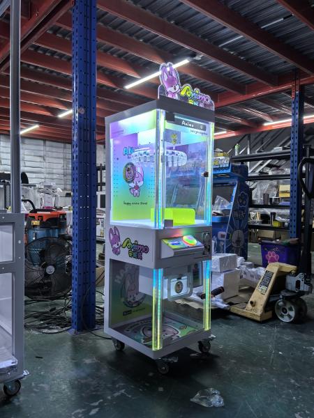 Quality Customizable LED Claw Machine Acrylic Metal Construction Colorful Screen Plush Toys Catching Arcade Game for sale