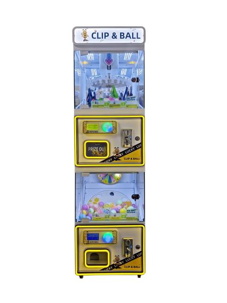 Quality Commercial Clip and Ball Machine, Dual Gameplay for Family Entertainment Center for sale