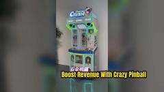 Stable Running Crazy Pinball Machine, High Playability for Indoor Playground Venue
