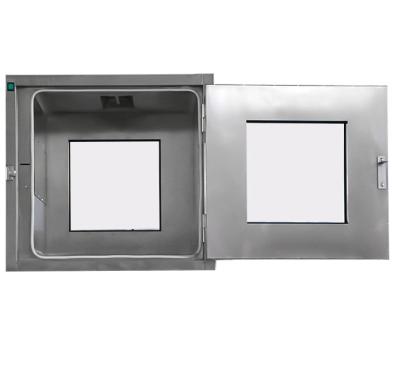 China Stainless Steel 304 Cleanroom Dynamic Pass Box Interlocking Customization Size for sale