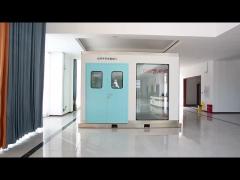 Comércio de alto padrão higiênico médico aço inoxidável porta de hospital porta limpa quarto do paciente porta à prova de fogo