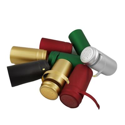 Cina Champagne Embossed vino bottiglia restringersi ricopre Logo Pvc Heat restringersi tappiules su ordinazione in vendita