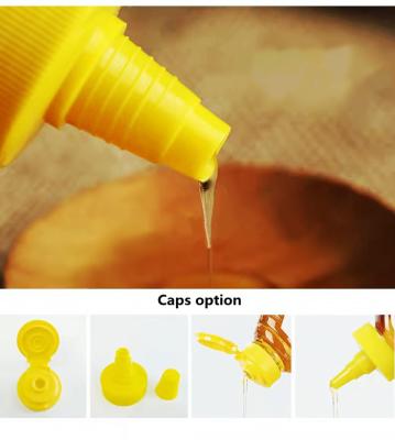 Cina La chiara compressione di plastica su misura imbottiglia piccolo Honey Jugs riutilizzabile 110ml in vendita