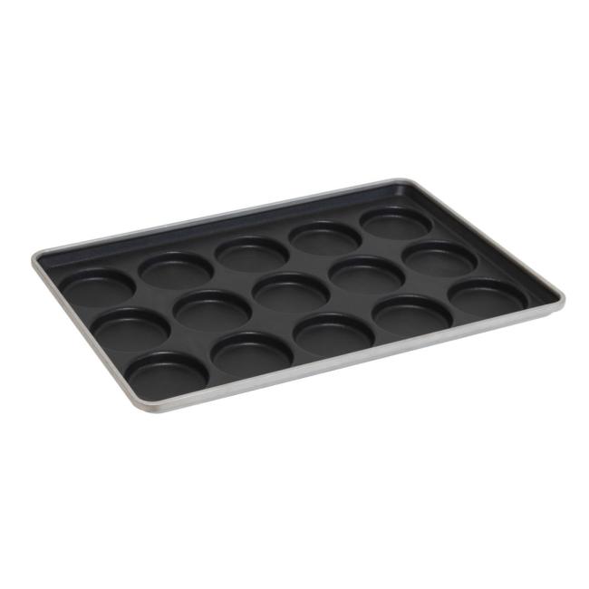 Rk Bakeware China-41005 застеклило прессформу алюминированной стали 12 5,09 Oz. Лоток индивидуальные плюшка гамбургера/верхняя часть/печенье булочки