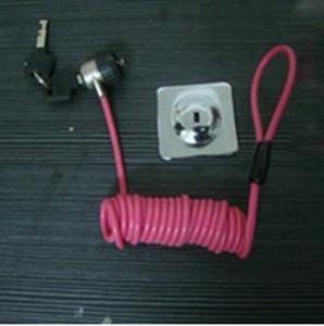 China High string wire coil lanyard best combination lock and leash by custom OEM tool tether for sale