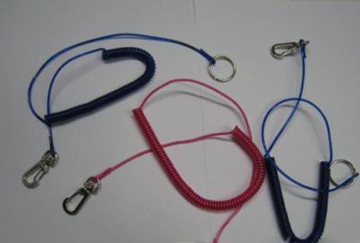 China Customized colors fly fishing accessory fishing net cord and lanyard coil spring strings for sale