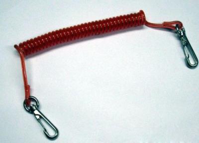 China Retractable red tool tether to secure valuable tool antidop anti-lost w/snap hooks for sale