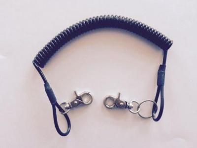 China High quality strong retractable stretchy coiled tooling lanyard rope string protection for sale