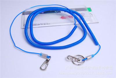 China Promotional fishing tool lanyard custom fashion transparent blue color w/lobster hooks for sale