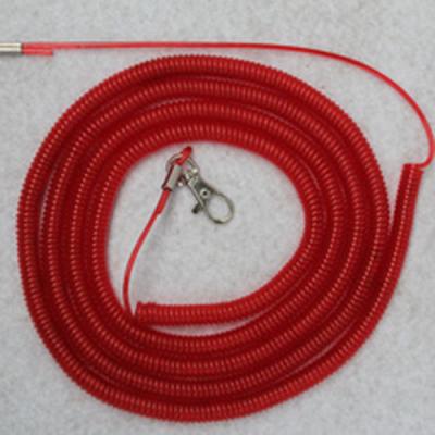 China Red spiral cord fishing tool item holder coil lanyard core western style elastic spirals for sale