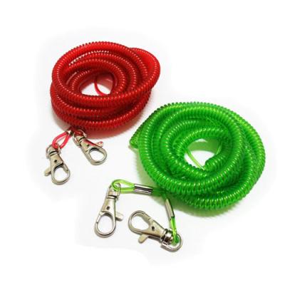 China Safe popular sales red/green fashionable fexible tool coil wire inside stop-dorp tethers for sale