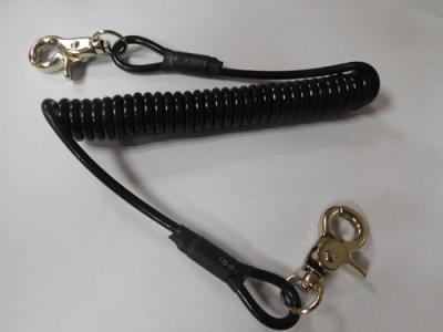 China Mini order quantity factory direct produce customized request black coiled tool lanyards for sale
