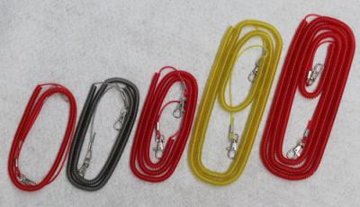 China Muti colors heavy duty fishing rope boat fishing safety fishing coiled lanyard cable leash for sale