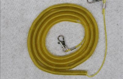 China safety spiral lanyard cable coil rope boat fish tackle rod protector wire elastic fishing for sale