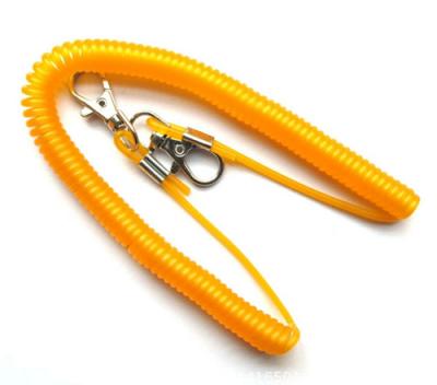China 3m missed rope lanyard fish stringer cuerda fishing rod protectors elastic coiled hot line for sale