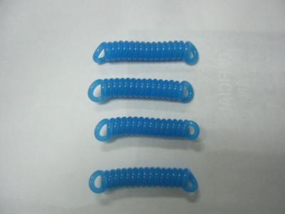 China Short Length Spring Lanyard Made of Best PU Light Blue Mobile Phone Spring Spiral Sections for sale