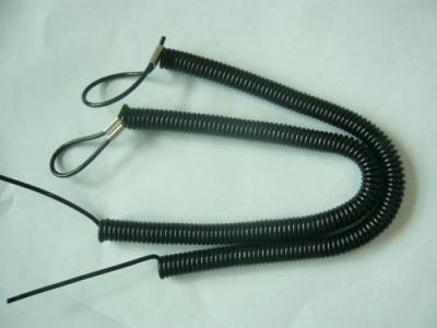 China 5m Fishing Safety Line Boating Lanyard Steel Cable Cord not Finished Ready for Attachment Hooks for sale