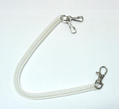 China Long Coil Key Ring Holder Convenient Spring Coiled Retainer for Security Function for sale