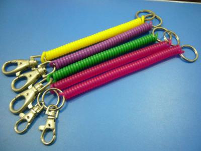 China ID Coil Key Chain Hot Selling Promotional Lanyard Gift Good Leash Tether Chains for sale