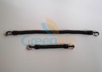 China Custom Special Length Spring Key Chain w/ Screw Fixed Hooks Connecting Spiral Ropes for sale