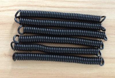China Solid Black High Quality Factory Direct Spiral Coil Tether Part w/90degree Weld Loop Ends for sale
