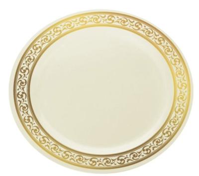 China White and Clear Plastic Plates for sale