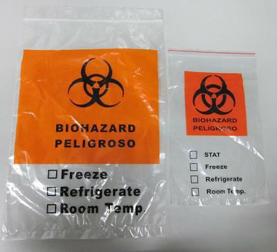 China Specimen biohazard bags for sale