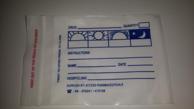 China medicine ziplock bag for sale
