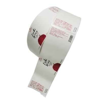China Custom Food Sticker Red Wine Bottle Sticker Label Roll Wine Label Vinyl Sticker for sale
