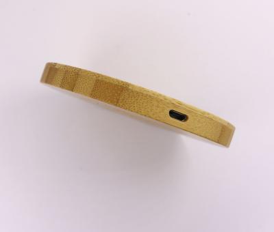 Cina piatto di carico Iphone della stazione del cuscinetto della radio di bambù di legno di 5v 2a 10w QI in vendita