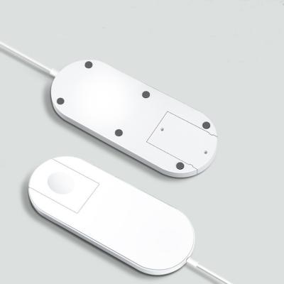 Cina 2 in 1 caricatore senza fili di Qi per l'orologio di Apple e in Iphone Airpods pro in vendita