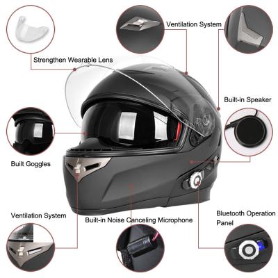 Cina Cuffie astute Earbuds del casco della bici dell'automobile elettrica del fronte pieno del motociclo sicuro di Bluetooth in vendita