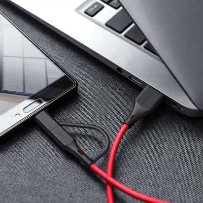 Cina Il cellulare 10cm 3ft 6 piedi 5v 3a 2 in 1 tipo micro Usb di C cabla i cavi su ordine del Usb in vendita