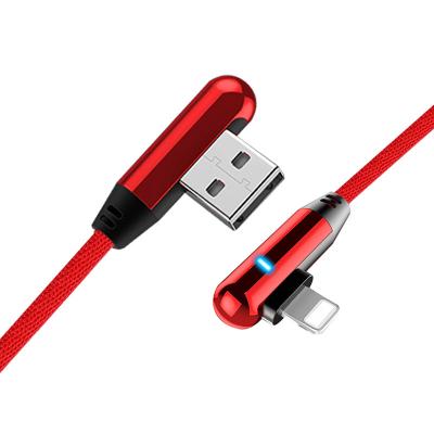 Cina Un mini 0.25m 0.09m 1m breve Usb da 90 gradi di Iphone 6 a fulmine cabla i cavi su ordine di USB in vendita