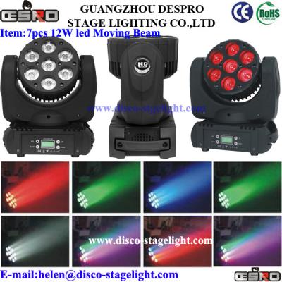 China OSRAM Lamp Led 7pcs 15W RGBW Moving Head Beam Light for sale