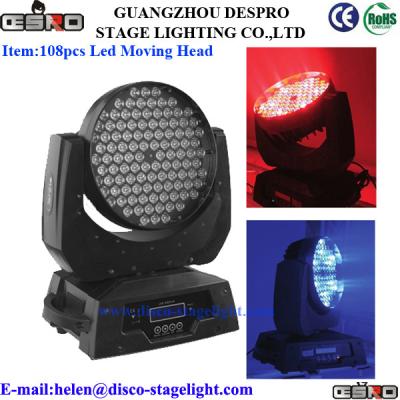China PCB Board 108pcs RGBW Led Moving Head Wash Light for sale