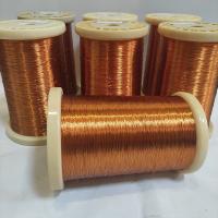 China Self Bonding Coated Copper Round Wire 0.14mm 220 Class Polyesterimide Transformer Magnet Wire for sale