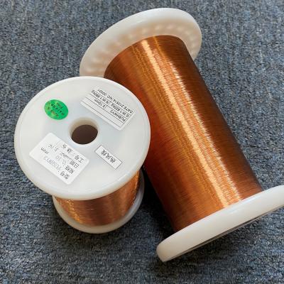 China 0.04mm lötende emaillierte Draht Polyesterimide-Selbstverpfändungsdraht-Klasse 180 zu verkaufen