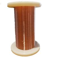 China 0.13mm Self Bonding Enameled Copper Wire Alcohol Soluble Polyesterimide Class 200 for sale