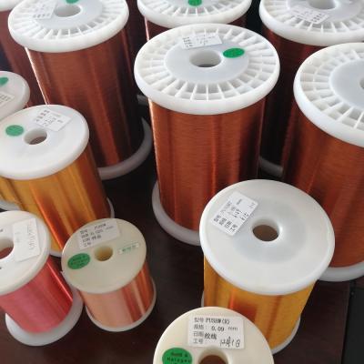 China 0.1mm Zelf van de het Koperdraad van de Draad Hete Lucht Solderable Geëmailleerde CEI Plakkend NEMA Te koop
