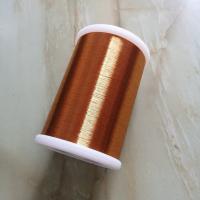 China 0.1mm Solderable Self Adhesive Enameled Copper Wire Polyesterimide Coating 155 Class for sale