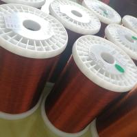 China 0.22mm Enameled Copper Magnet Wire 240 Class High Temperature Polyimide Insulated for sale