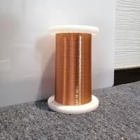 China EIW Round Solvent Copper Enameled Wire 0.34mm Polyesterimide Insulation 200 Thermal Rating for sale