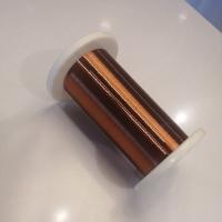 China Polyesterimide Enameled Copper Wire 0.085mm Thermal Class 200 Straight Welding Resistance for sale