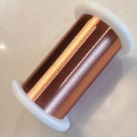 China Pure Copper Self Adhesive Enameled Wire 0.06mm 200℃ Polyesterimide Round Winding Wire for sale