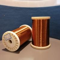 China 0.12mm Class 200 Polyesterimide Self Bonding Enameled Copper Magnet Wire for Induction Coils for sale
