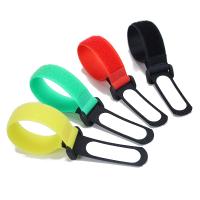China Colorful Hook And Loop Cable Tie Integrated Reverse Buckle Cable Management Tape for sale