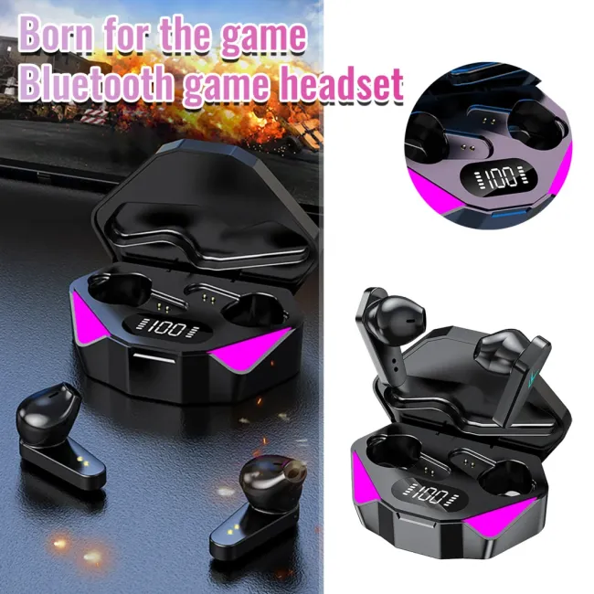 X15 Wireless 5.0 Gaming Earphone Mini Stereo True Headphone Magnetic Charging Sports Headset